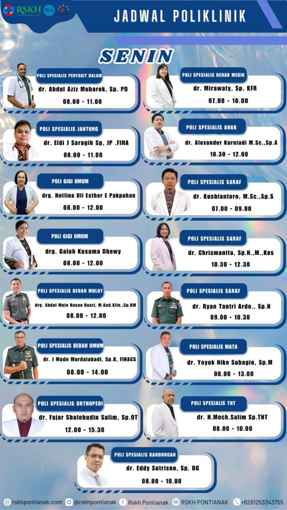 Jadwal Dokter – RSKH Pontianak